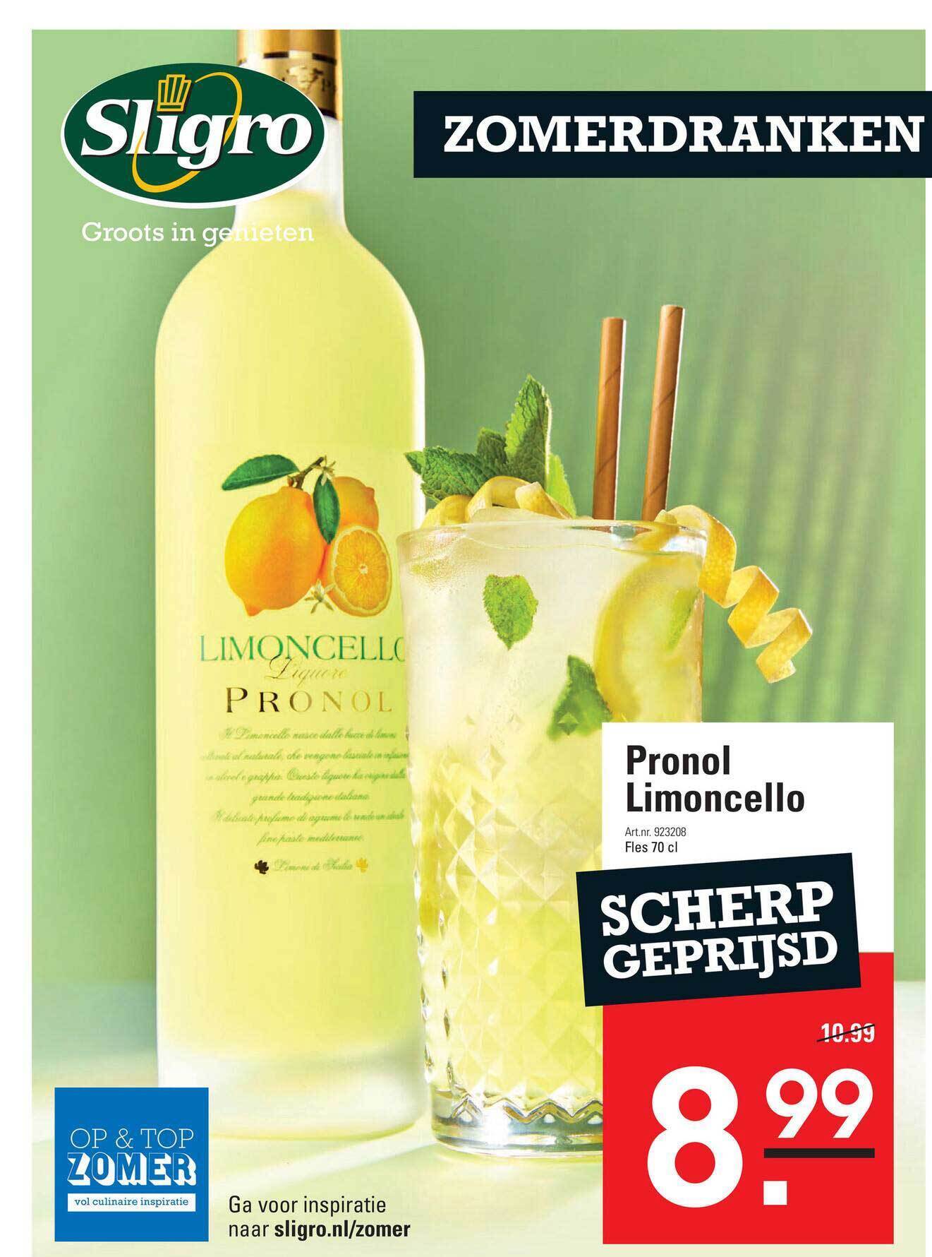 Pronol Limoncello aanbieding bij Sligro