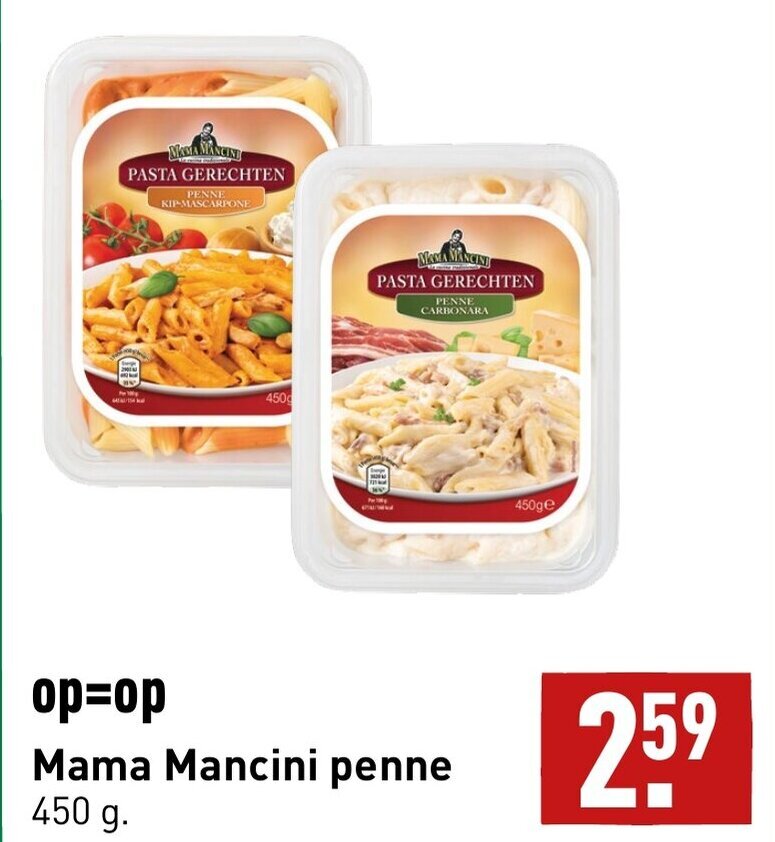 Mama Mancini penne 450g aanbieding bij ALDI