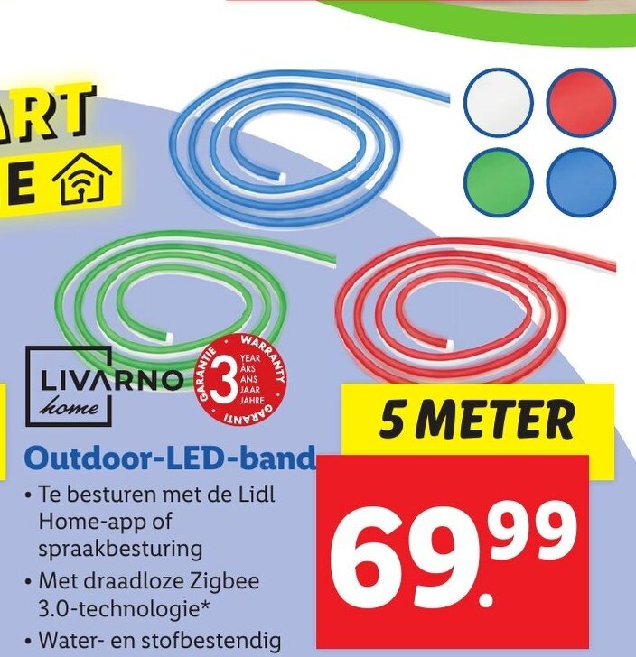 Livarno home Outdoor-LED-band aanbieding bij Lidl