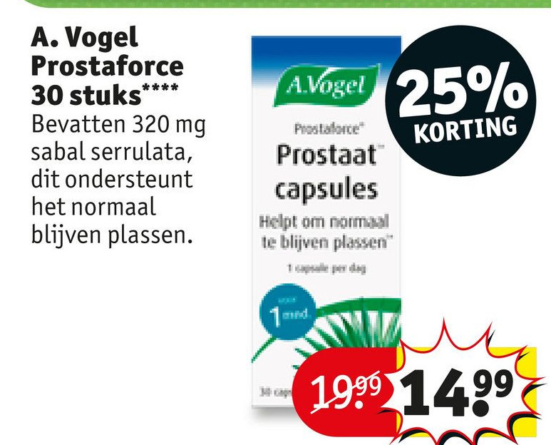 A. vogel prostaforce 30 stuks aanbieding bij Kruidvat