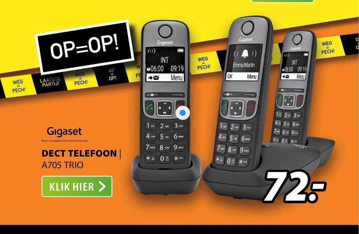 Gigaset Dect Telefoon A705 Trio aanbieding bij Expert