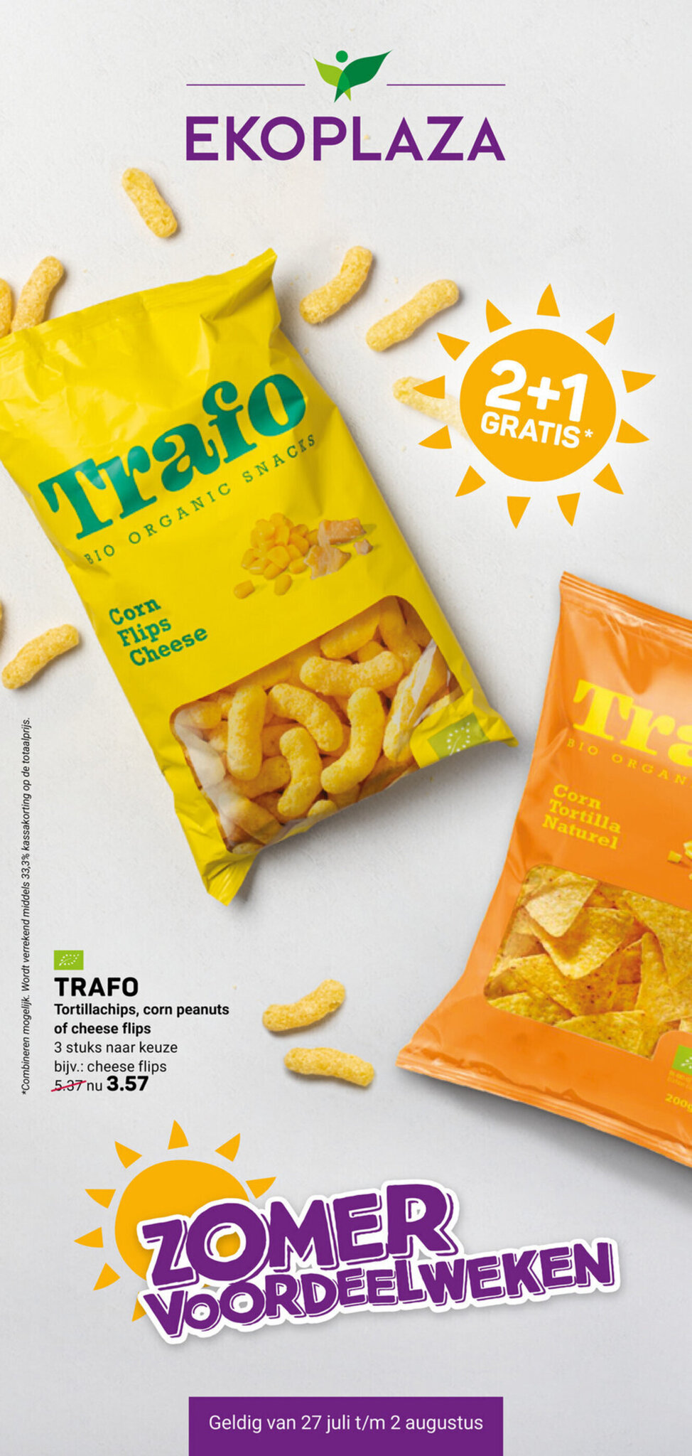 Trafo Tortillachips, corn peanuts of cheese flips 3 stuks aanbieding ...