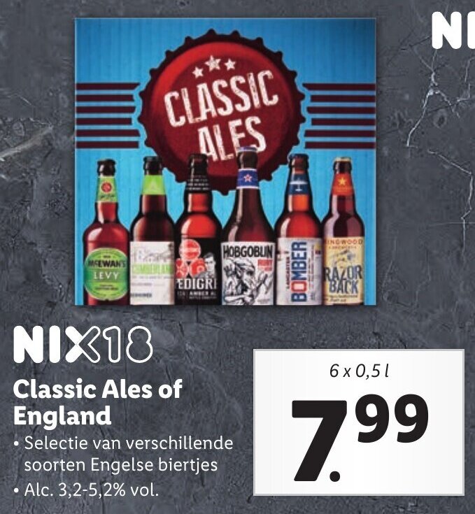 Classic Ales of England 6 x 0,5 L aanbieding bij Lidl