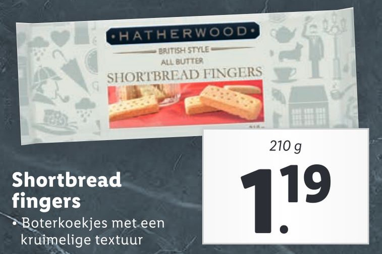 Shortbread fingers aanbieding bij Lidl
