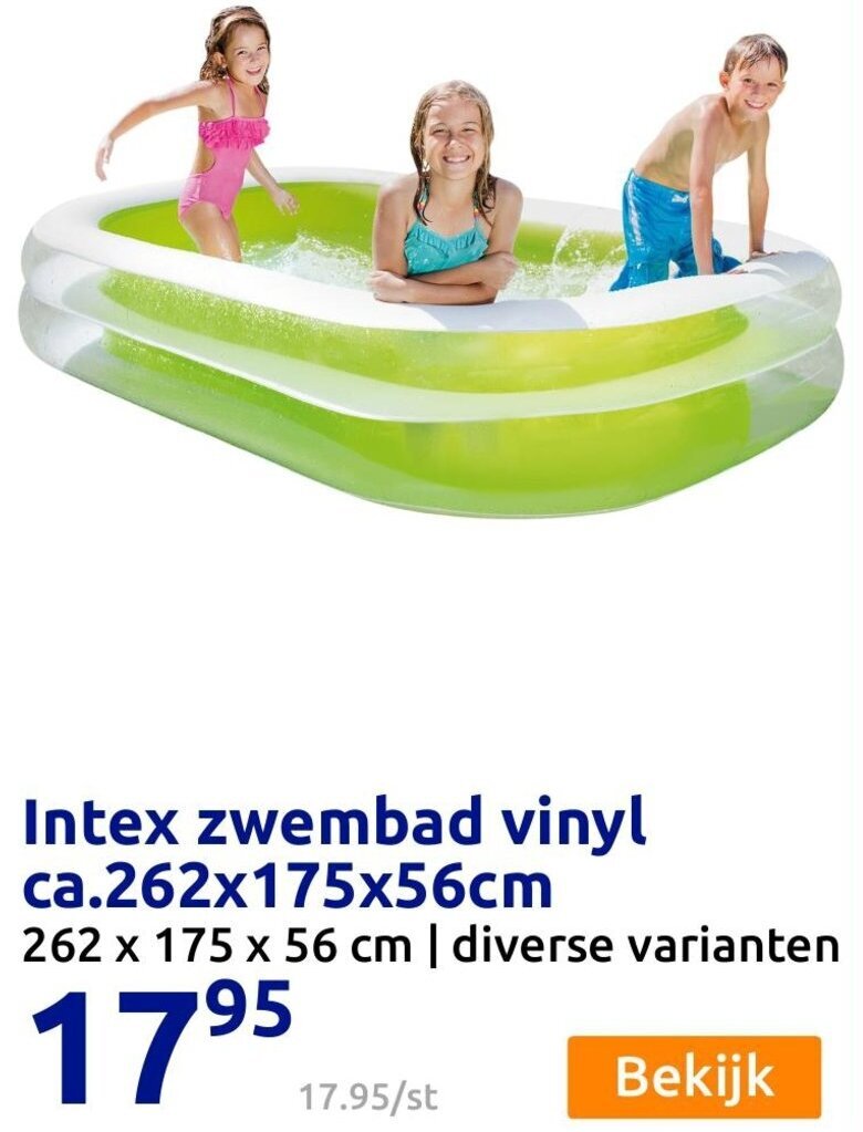 Intex Zwembad vinyl 262*175*56 cm aanbieding bij Action