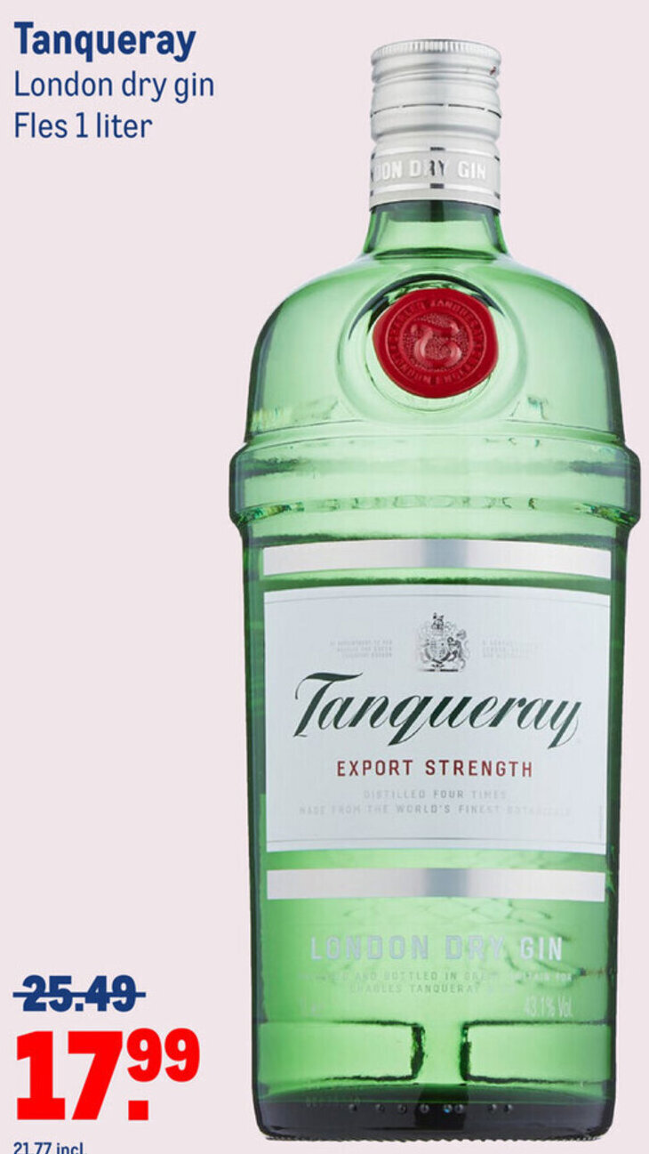 Tanqueray 1L aanbieding bij Makro