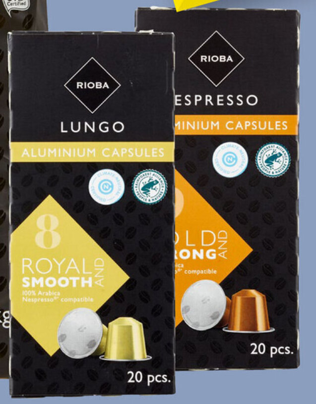 Rioba Capsules 20 stuks aanbieding bij Makro