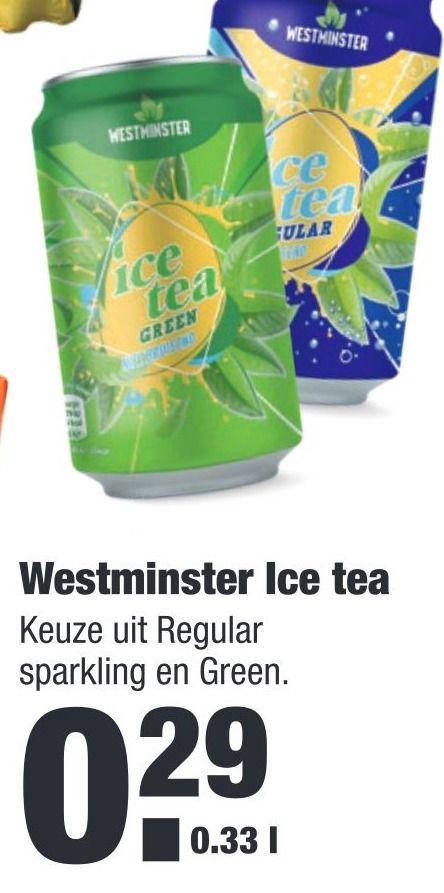 Westminster Ice tea aanbieding bij ALDI