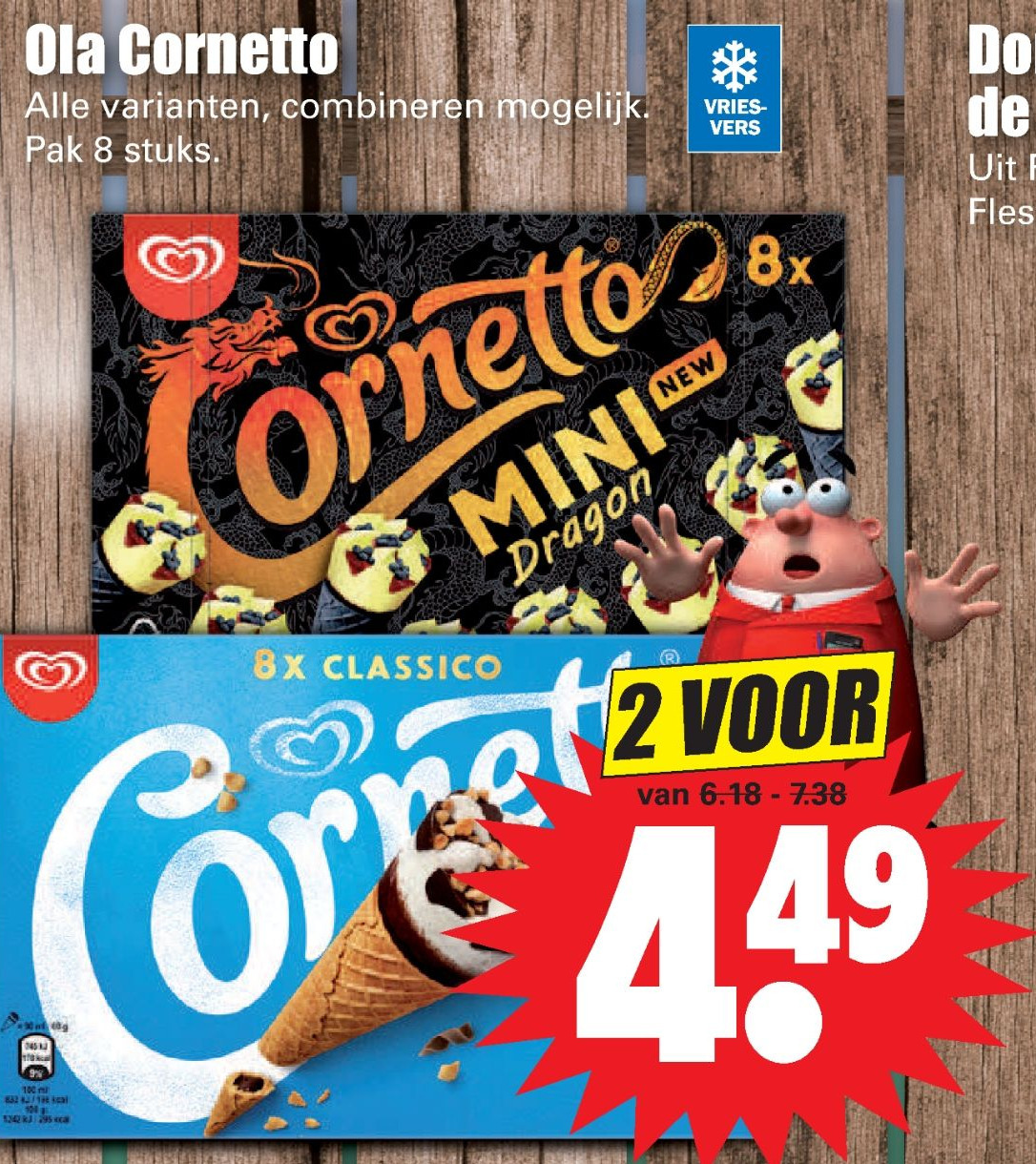 Ola Cornetto aanbieding bij Dirk