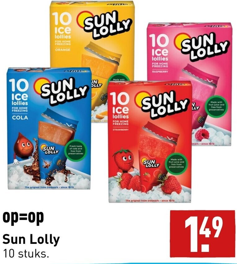 Sun Lolly 10 stuks aanbieding bij ALDI
