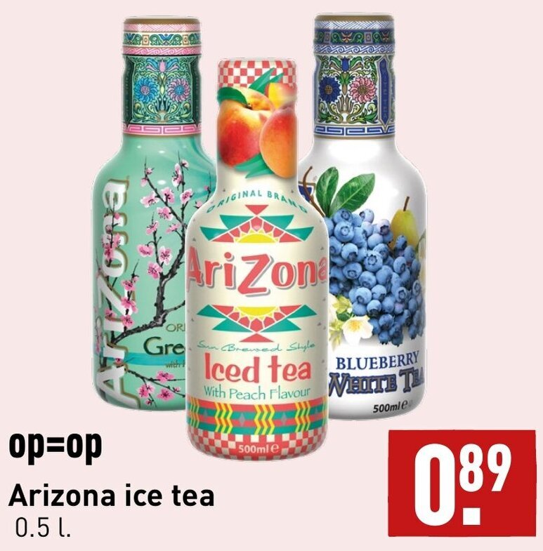 Arizona ice tea 0.5L aanbieding bij ALDI