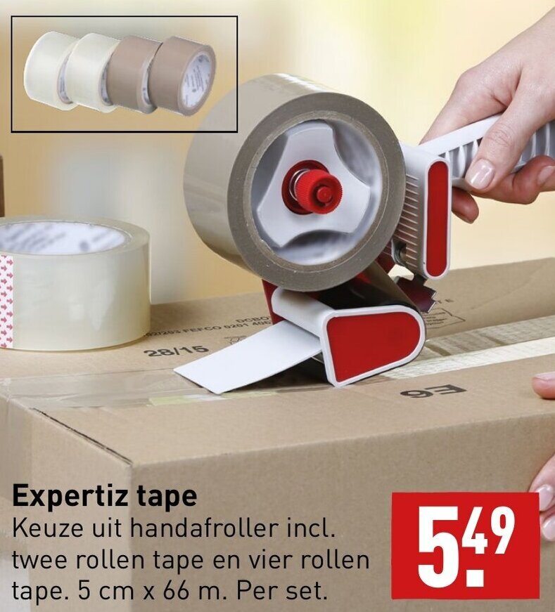 Expertiz tape 5cm x 66m aanbieding bij ALDI