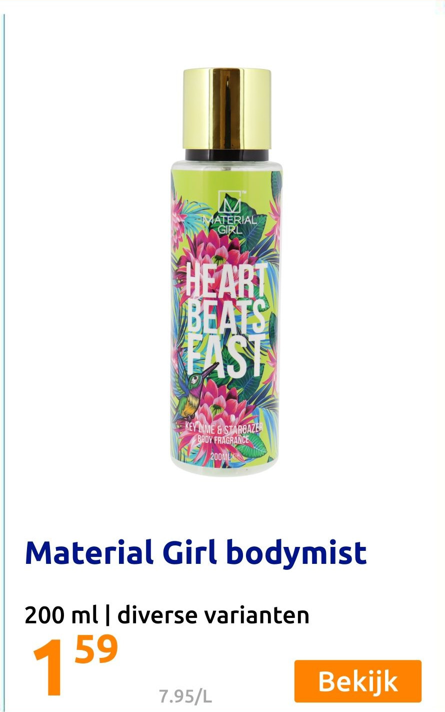 Material Girl bodymist aanbieding bij Action
