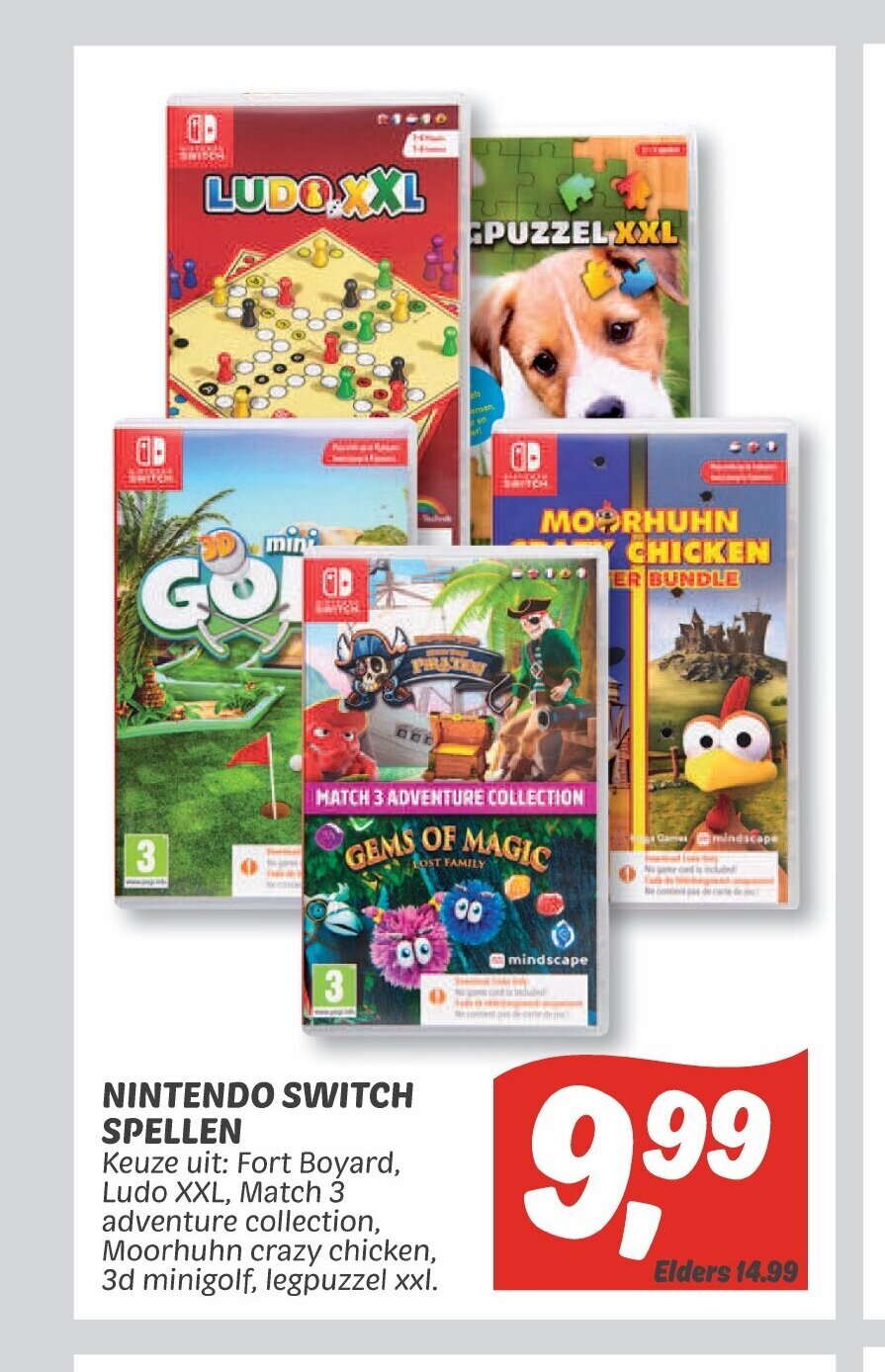 Nintendo Switch Spellen aanbieding bij Dekamarkt