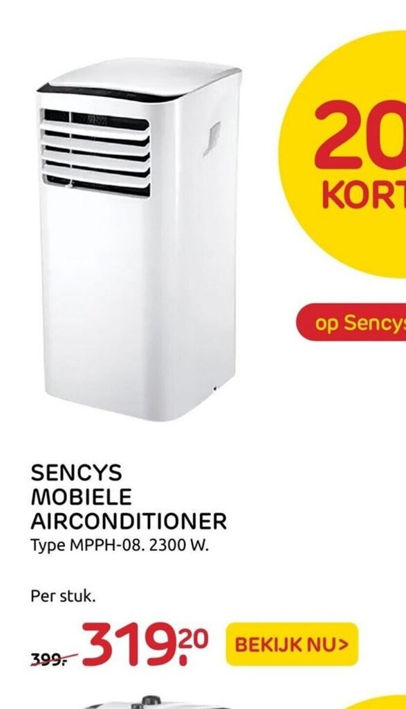 Sencys Mobiele Airconditioner Type MPPH-08 aanbieding bij Praxis