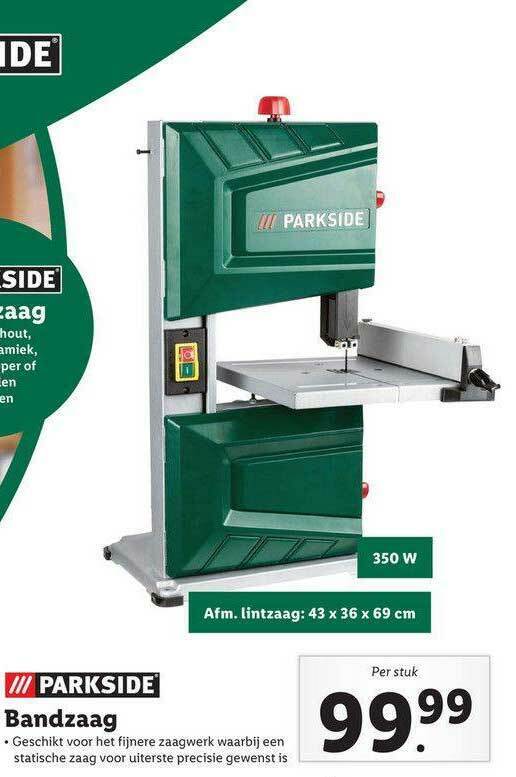 Parkside bandzaag aanbieding bij Lidl