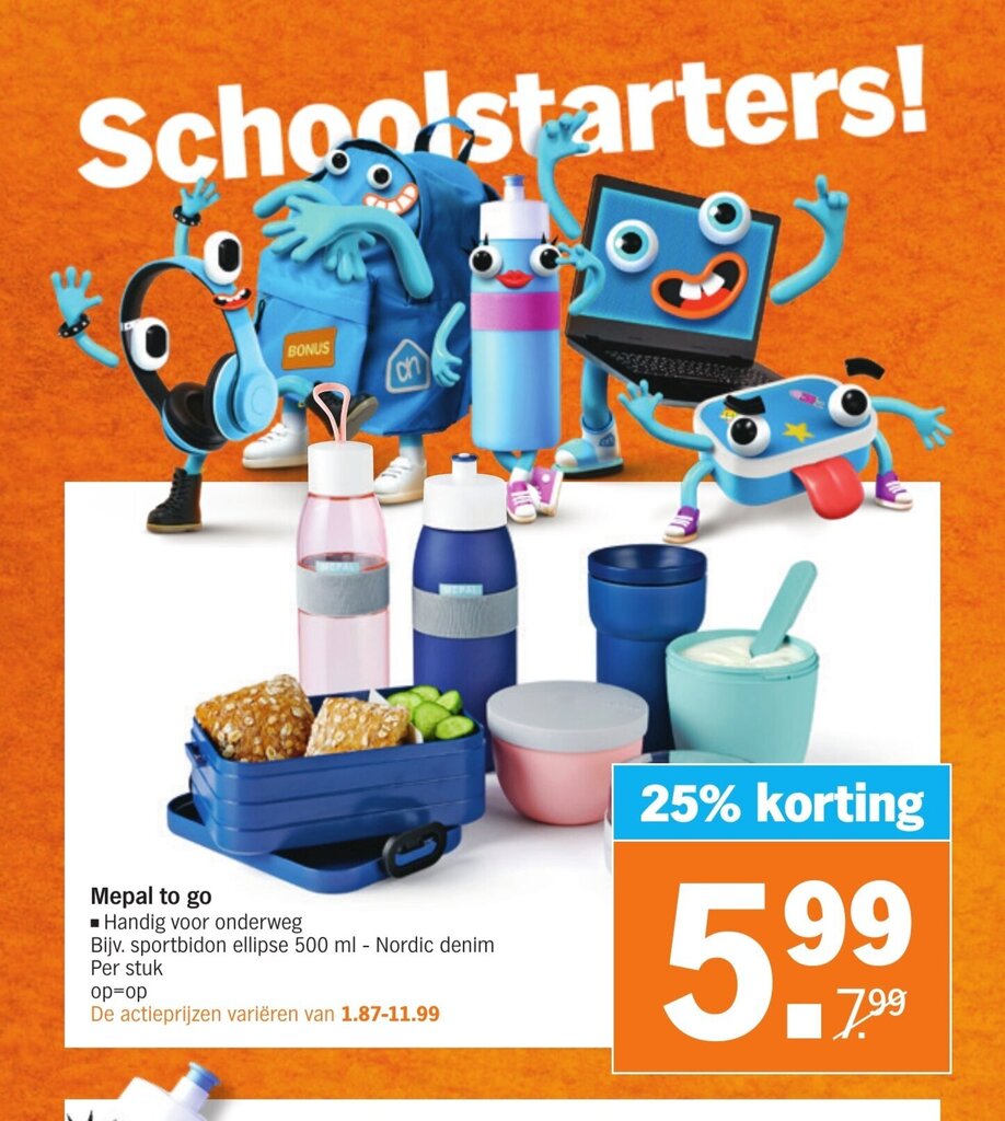 Mepal to go 500 ml aanbieding bij Albert Heijn