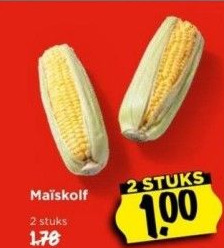 Maïskolf aanbieding bij Vomar Voordeelmarkt