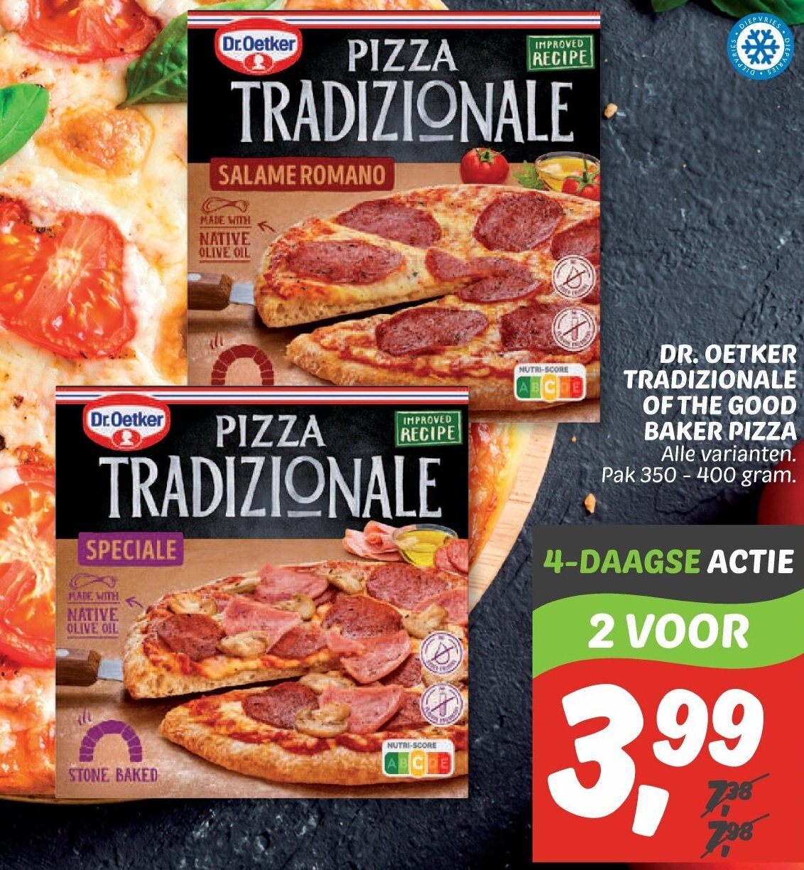 Dr. Oetker Tradizionale of the good baker Pizza 350g aanbieding bij ...