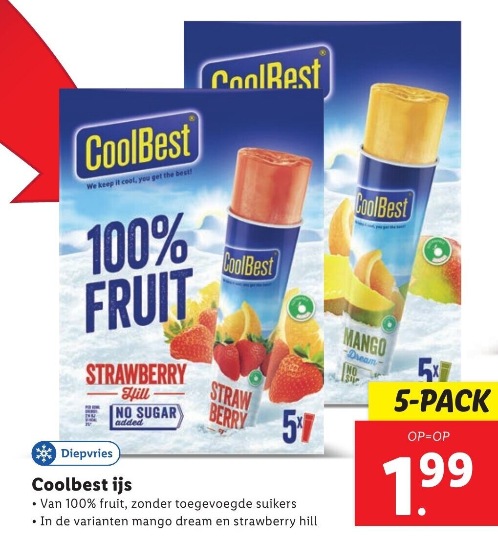 Coolbest ijs aanbieding bij Lidl