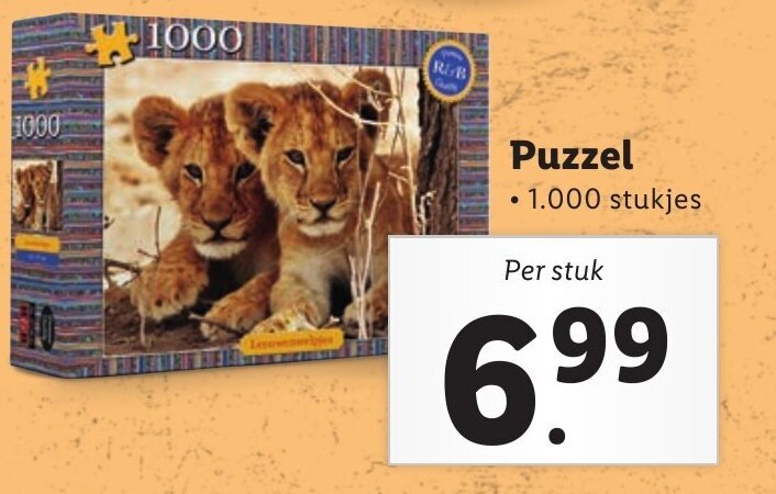 Puzzel aanbieding bij Lidl