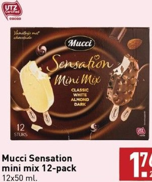 Mucci sensation mini mix 12-pack aanbieding bij ALDI
