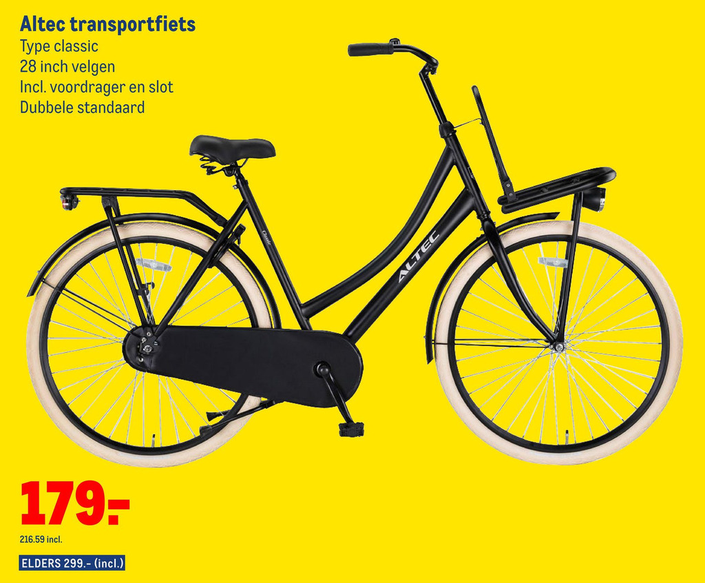 Altec transportfiets aanbieding bij Makro
