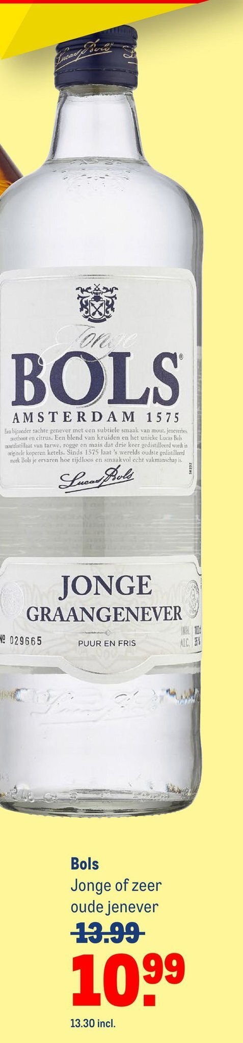 Bols jonge of zeer oude jenever aanbieding bij Makro
