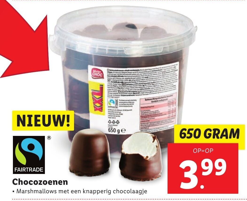 Chocozoenen 650g aanbieding bij Lidl