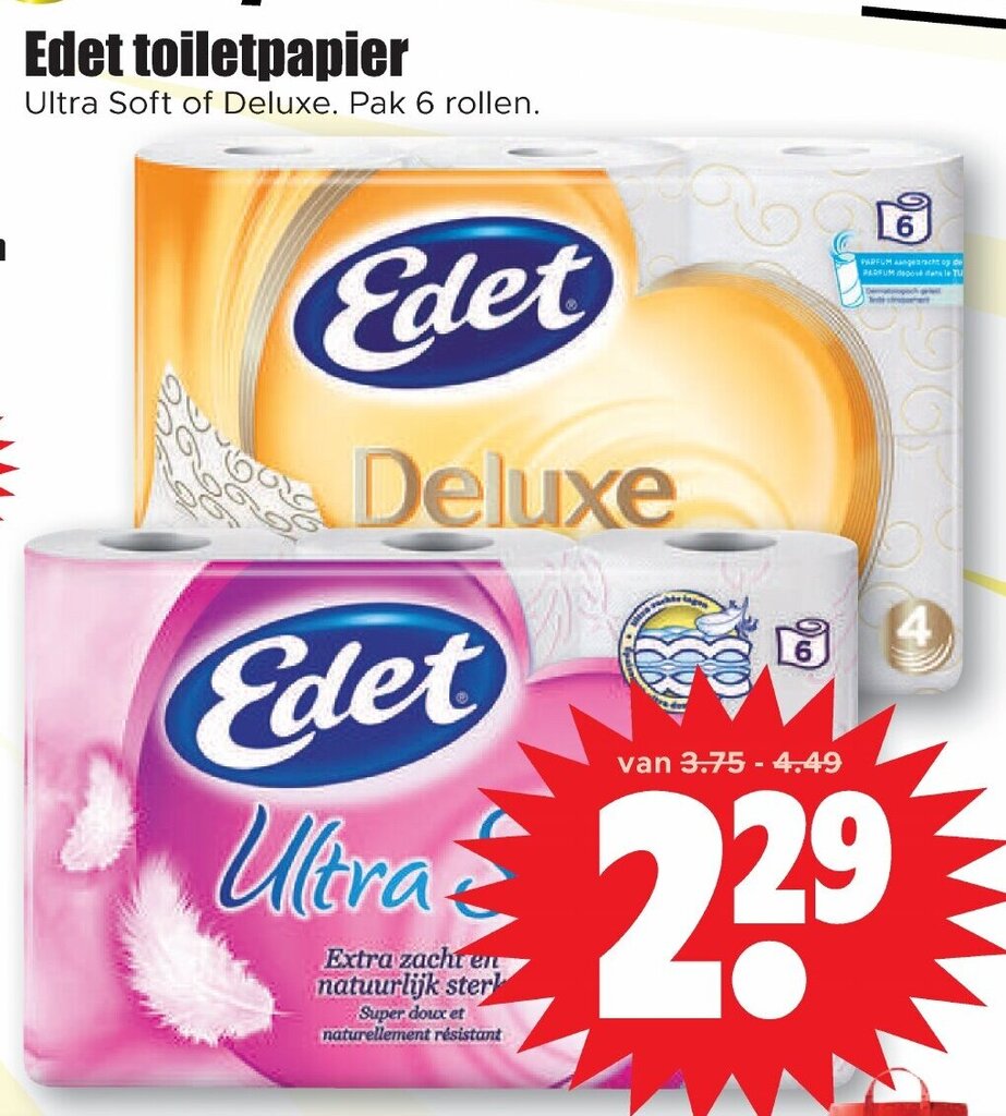 Edet toiletpapier aanbieding bij Dirk