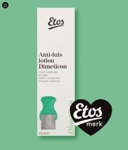 Etos dimeticon" anti-luis lotion 125 ml per stuk aanbieding bij Etos