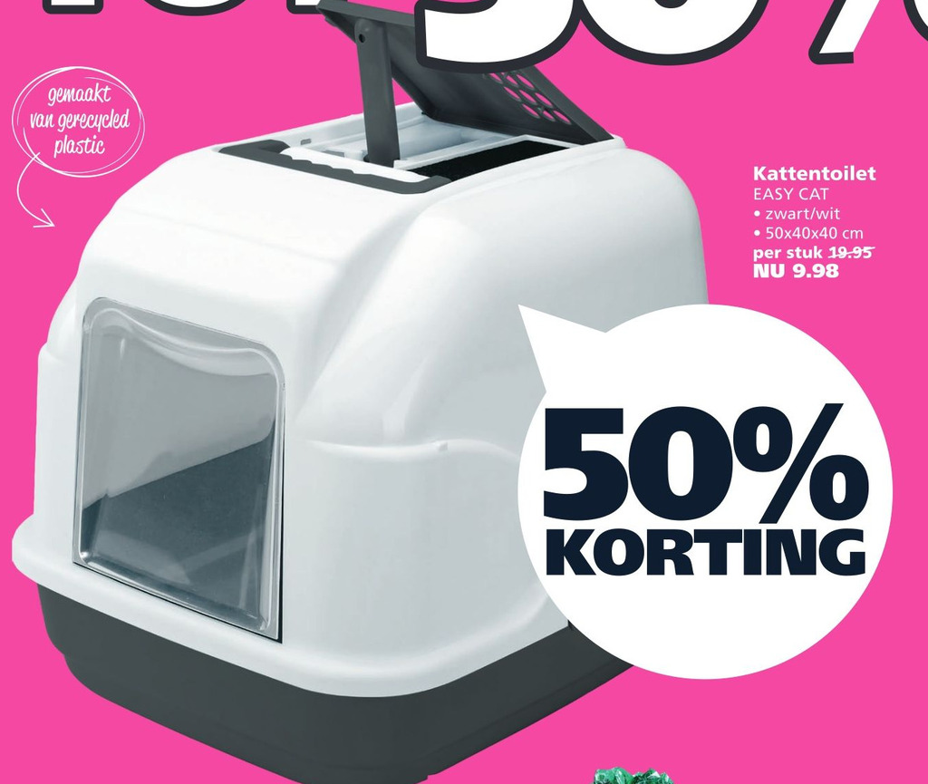 Kattentoilet easy cat aanbieding bij Ranzijn