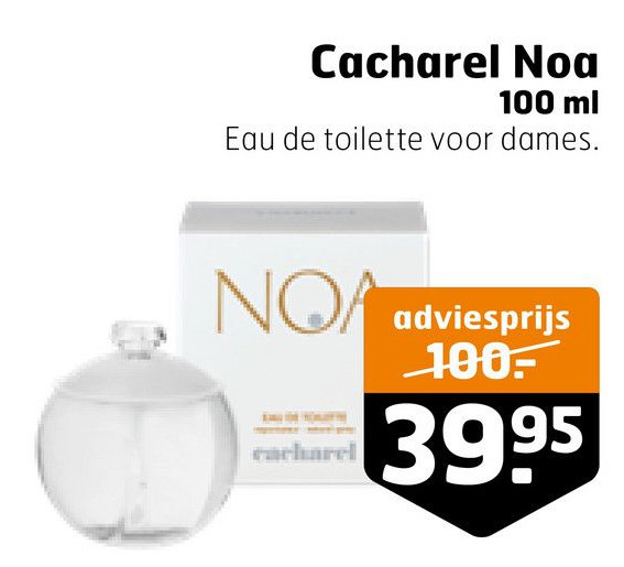 Cacharel noa 100 ml aanbieding bij Trekpleister