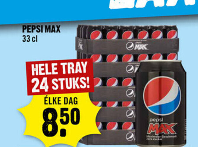 Pepsi Max 33 cl aanbieding bij Dirck 3