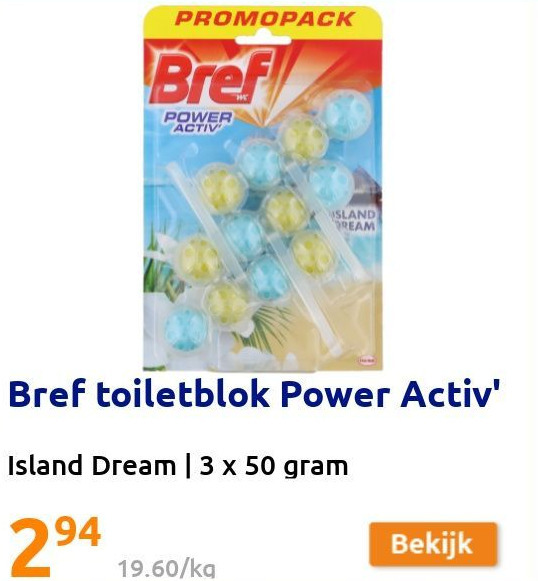 Bref toiletblok power activ' aanbieding bij Action