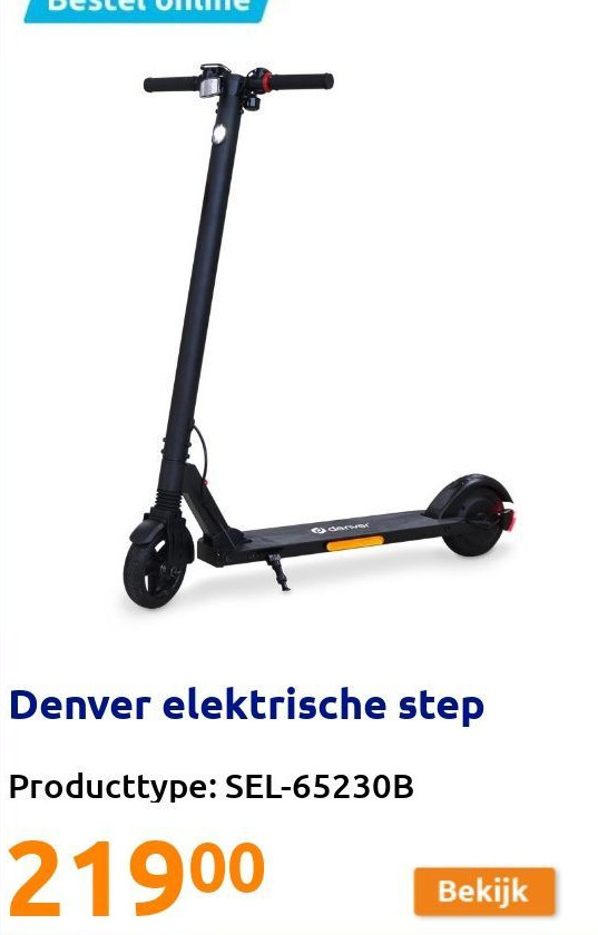 Denver elektrische step aanbieding bij Action
