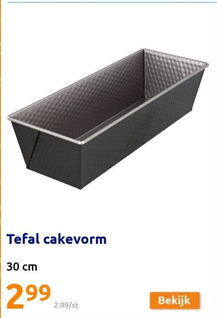 Tefal cakevorm 30CM aanbieding bij Action