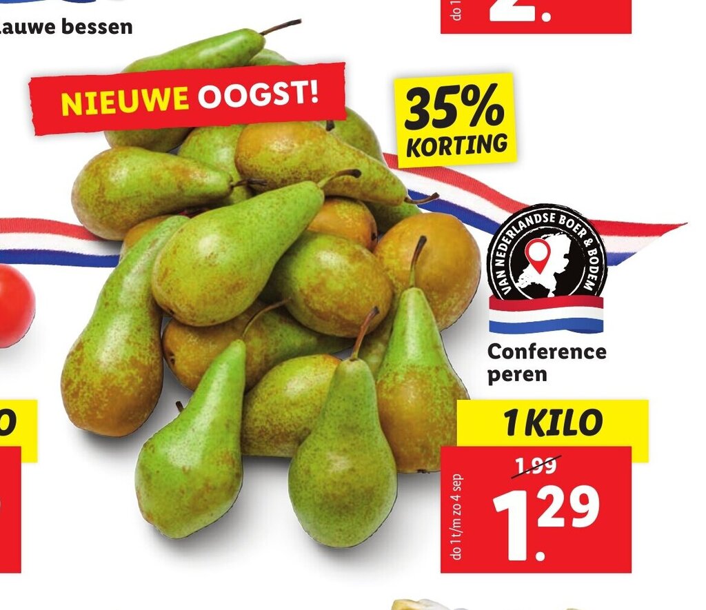 Conference peren 1 kilo aanbieding bij Lidl