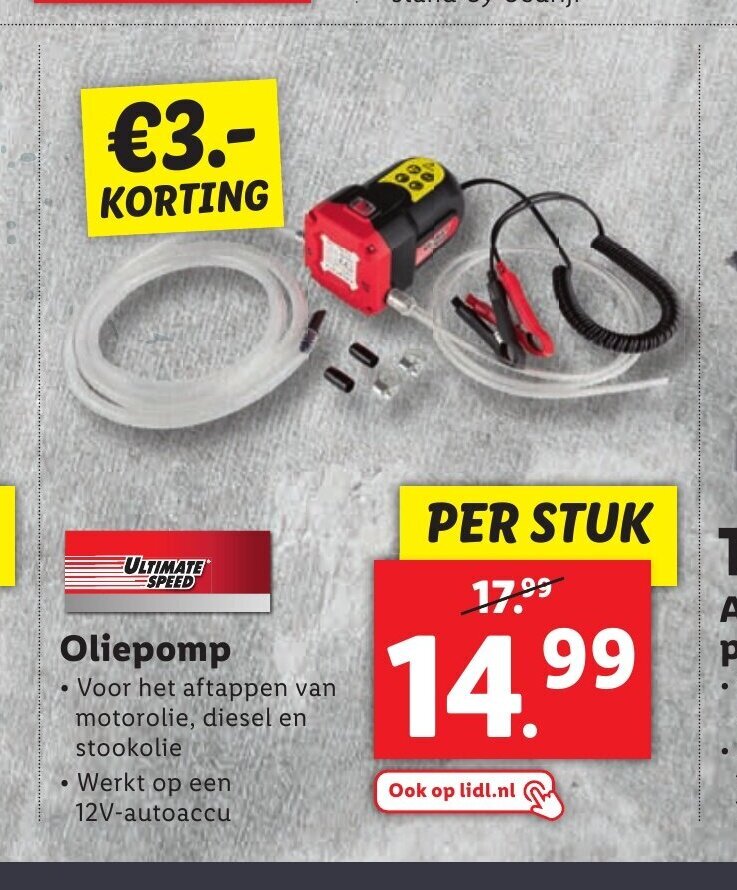 Oliepomp aanbieding bij Lidl