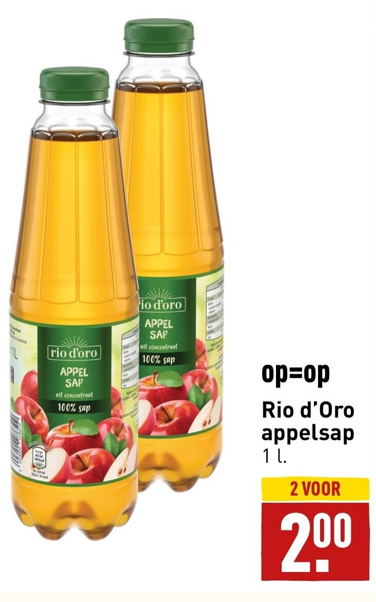Rio d'Oro appelsap 1L aanbieding bij ALDI