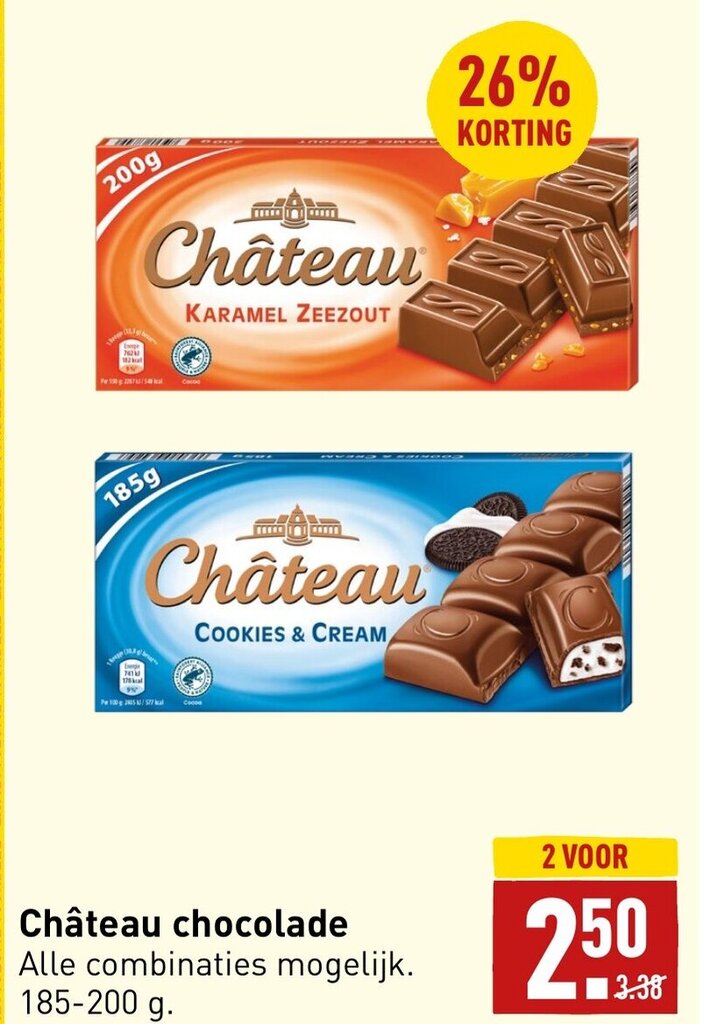 Chateau chocolade aanbieding bij ALDI