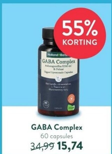 GABA Complex 60 capsules aanbieding bij Holland & Barrett