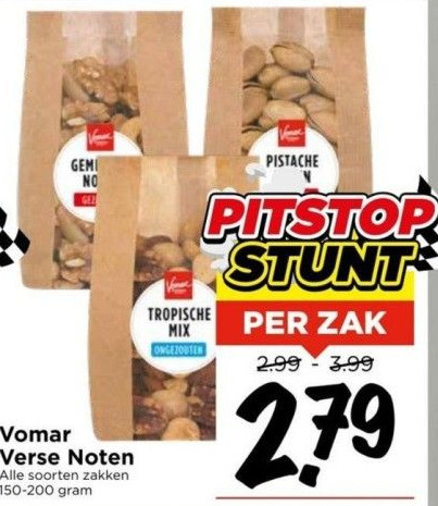 Vomar verse noten aanbieding bij Vomar