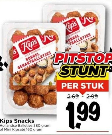 Kips snacks aanbieding bij Vomar Voordeelmarkt