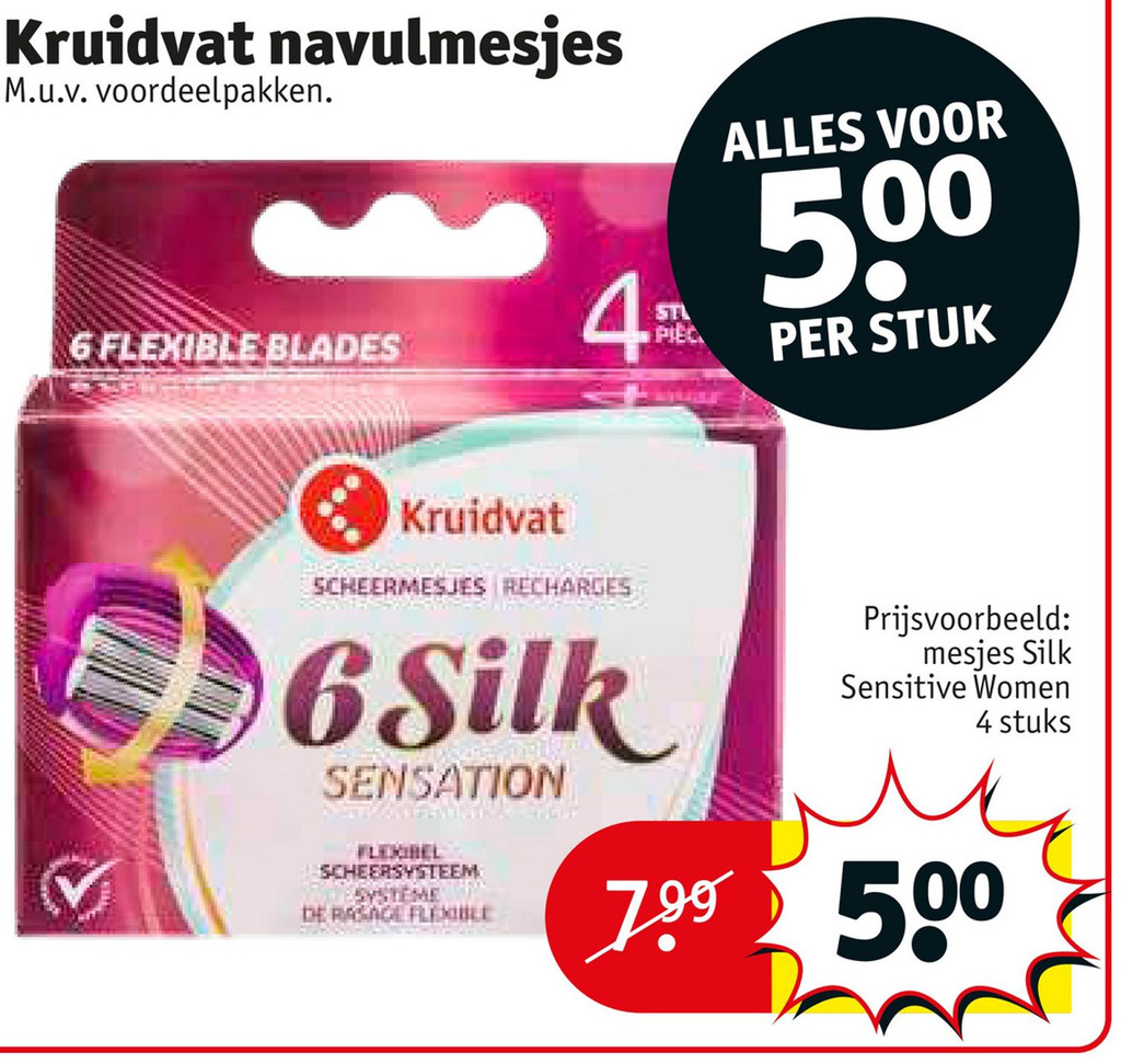 Kruidvat navulmesjes aanbieding bij Kruidvat