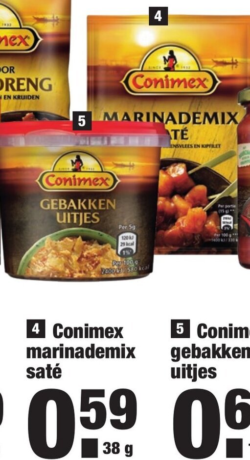 Conimex Marinademix sate 38g aanbieding bij ALDI