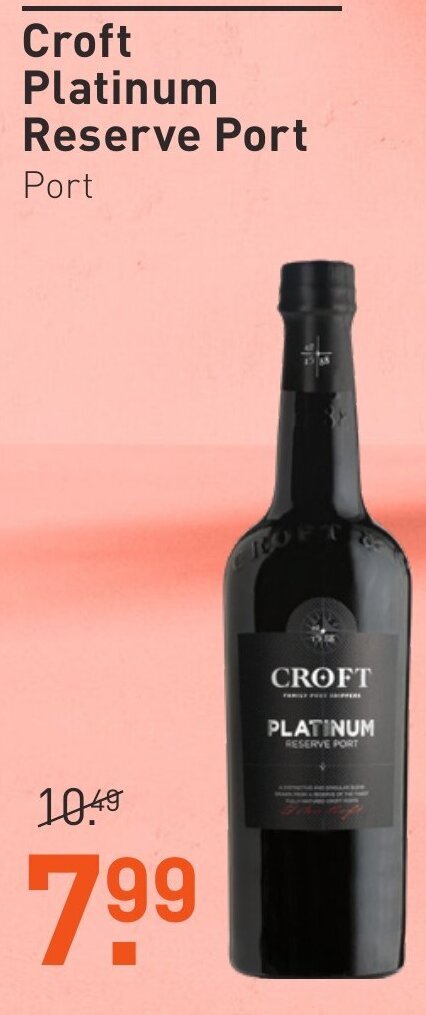 Croft Platinum Reserve Port aanbieding bij Gall & Gall