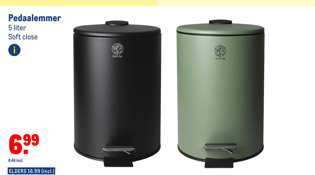 Pedaalemmer 5 liter aanbieding bij Makro