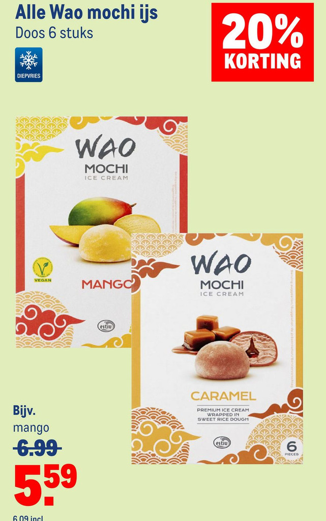 Alle wao mochi ijs aanbieding bij Makro