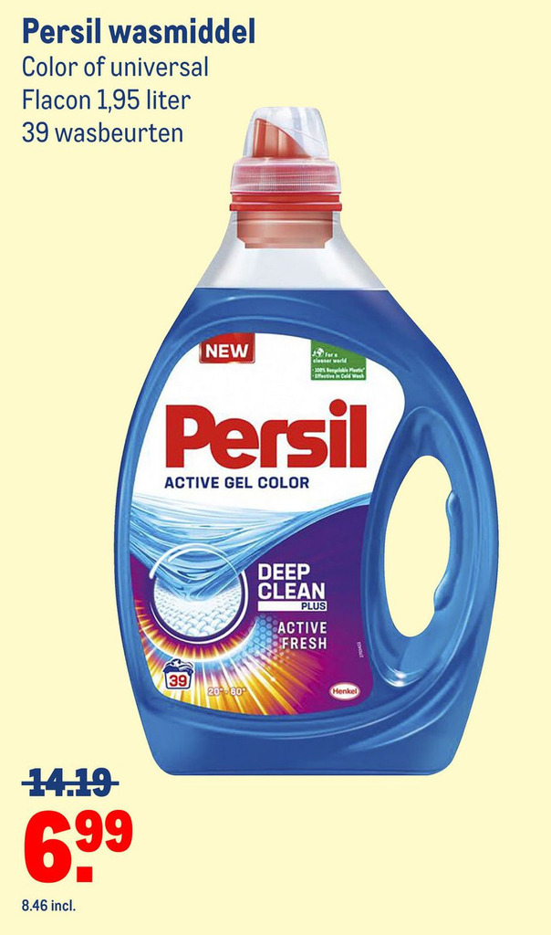 Persil wasmiddel color of universal aanbieding bij Makro